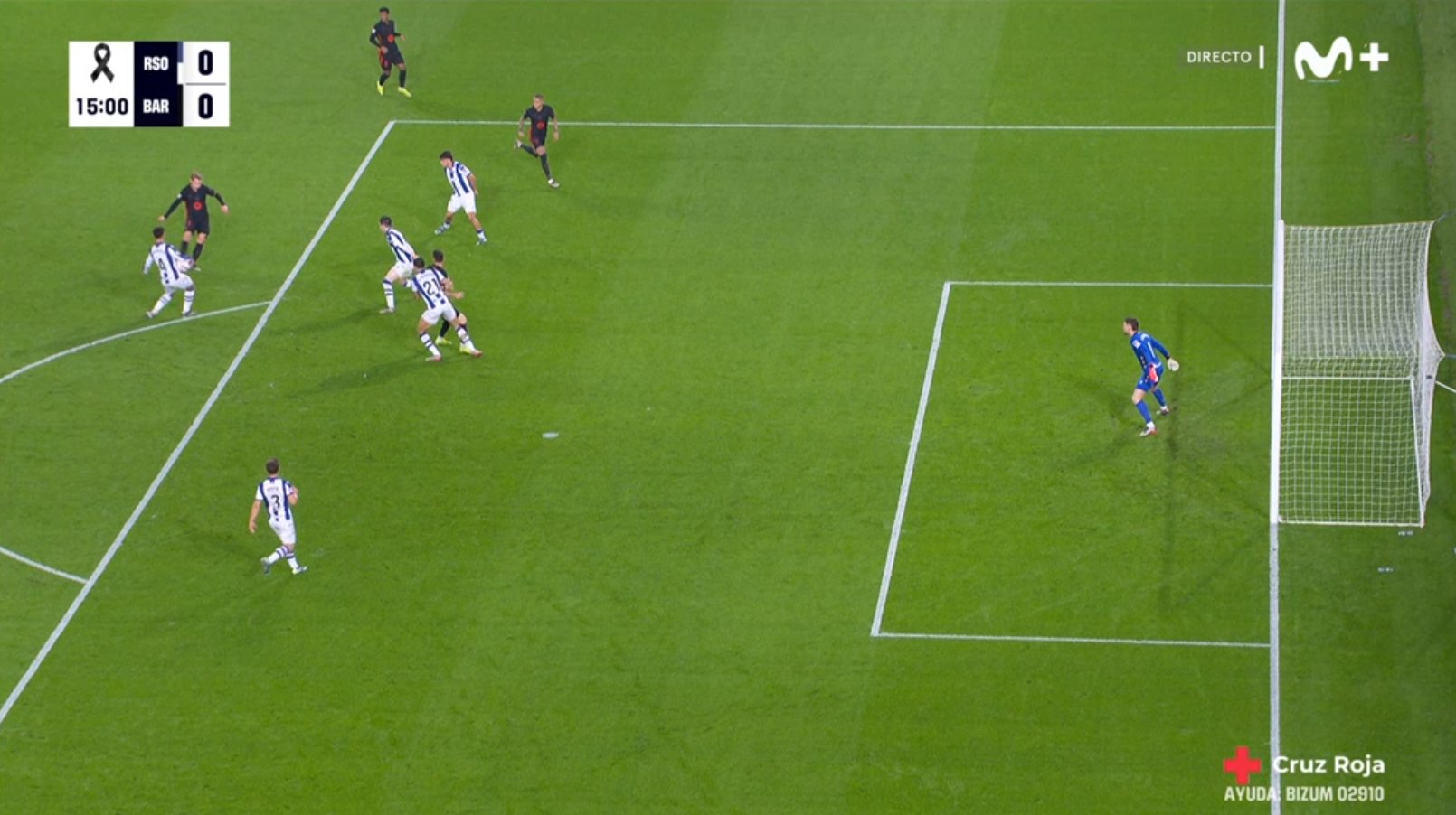 Dudas en el off side a Lewandowski: las diferencias en las imágenes del VAR